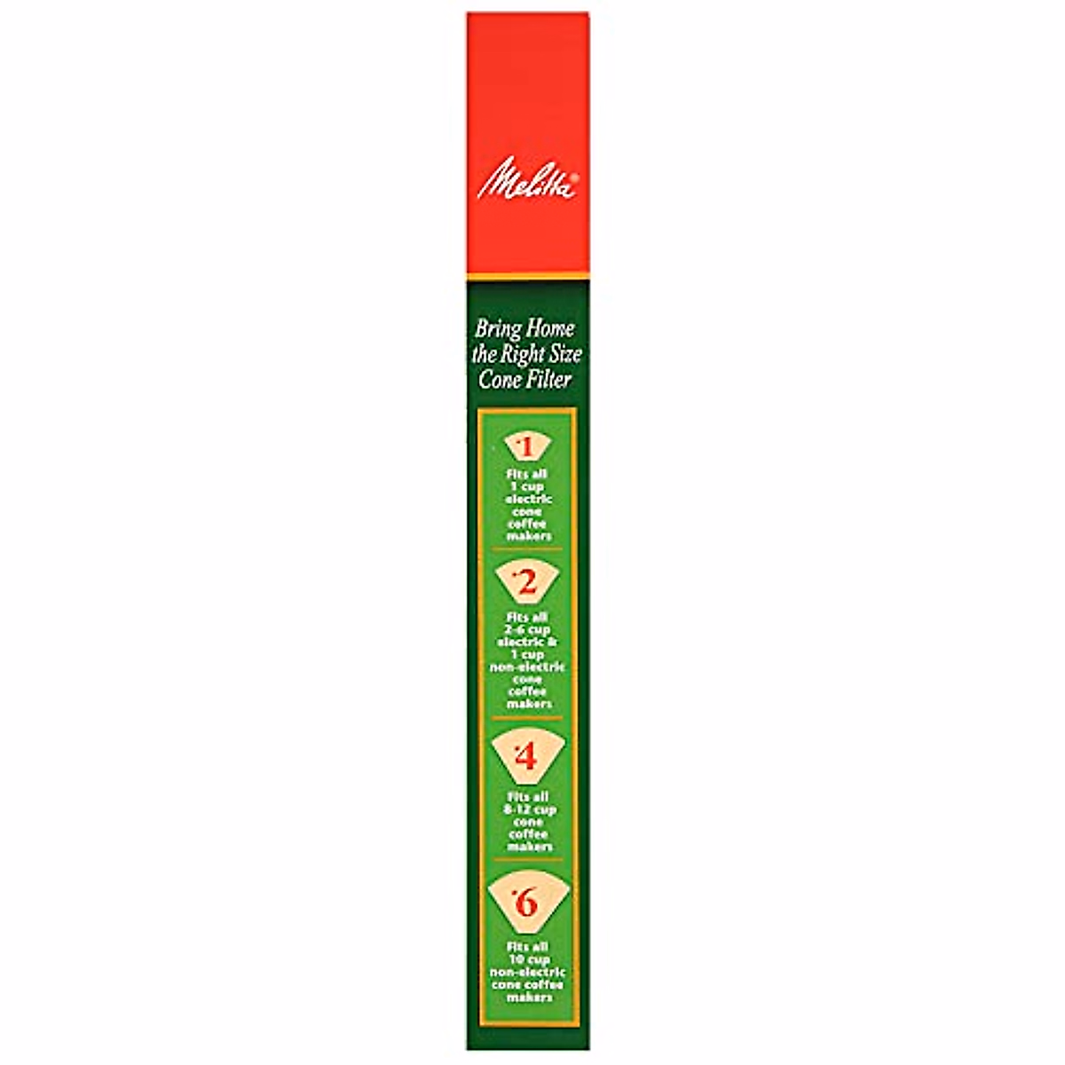 Melitta Cone Coffee Filters with Measure Markings No. 4 White 40 Count Pack of 2 (80 Filters Total)