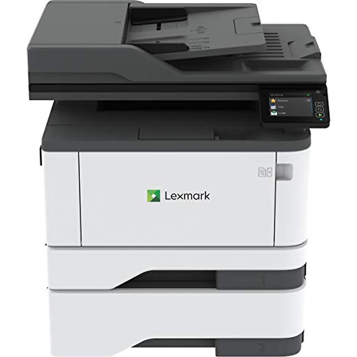 Lexmark MB3442adw Multifunction Monochrome Laser Printer with Print, Copy, Fax, Scan and Wireless Capabilities with Full-Spectrum Printing and Printers up to 42 ppm (29S0350), Gray/White, Small