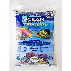 Carib Sea ACS00940 Ocean Direct Natural Live Sand for Aquarium, 40-Pound
