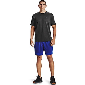 Under Armour mens Training Vent 2.0 Short-Sleeve T-Shirt , Black (001)/Pitch Gray , Medium