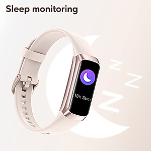 ASWEE Smart Watch, Fitness Tracker with 1.10'' AMOLED Touch Color Screen, Fitness Watch with Blood Oxygen and Sleep Monitor, 5 ATM Waterproof Pedometer Watch for iOS Android