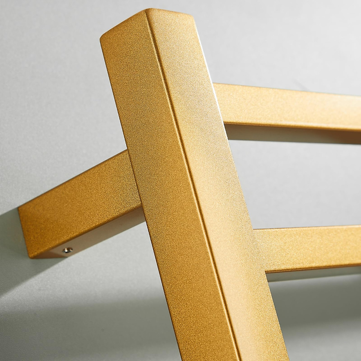 EWDPHW Heated Towel Rack Gold, 10 Bars Towel Warmer Rack for Bathroom Wall Mounted, Timer & Temperature Control Electric Towel Drying Rack, Hardwired