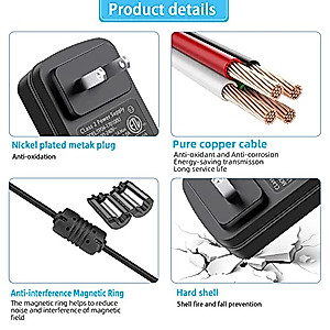 for Bose Soundlink Speaker Charger Cord, 17V Power Adapter Compatible with Bose Soundlink I II III 1 2 3 Bluetooth Speaker.