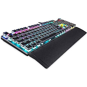 RMENST Gaming Keyboard, 104 Keys, Wired LED Backlit Computer Keyboard, USB Mechanical Keyboard for Desktop/Computer/PC