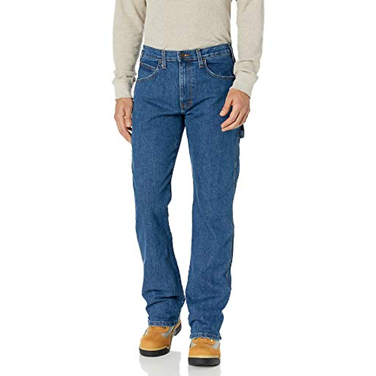 Dickies mens Flex Carpenter Denim Jeans, Stonewashed Indigo Blue, 32W x 32L US