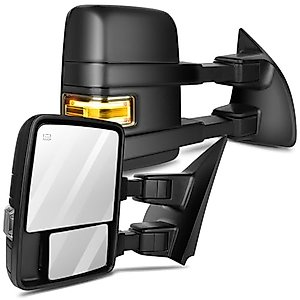 ANPART Towing Mirrors Fit for 2004-2014 For Ford For F-150 Pickup Truck Tow Mirrors With A Pair LH and RH Side Power Regulation with Heating Turn Signal Lamp Puddle Light