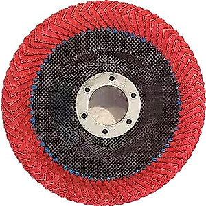 WA 3PCS - 4 1/2"x7/8" Curved Edge 60# Fillet Weld VSM Ceramic Flap Discs Sanding Disc Grinding Wheel for Angle Grinder Metal/Stainless Steel 4 1/2 Inch Grit 60