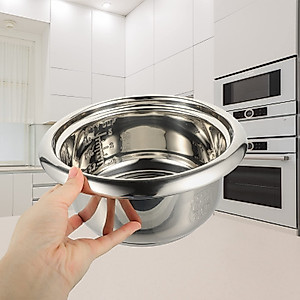 Gadpiparty Rice cooker liner electric cooker insert power cooker insert liner rice cooker accessories stainless rice cooker electric cooker supplies pots and pans indoor Stainless steel