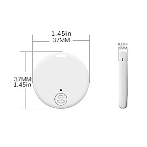 Portable Mini Tracker Bluetooth 5.0 Smart Anti-Lost Real Time Tracking Locator Item Finder Device for Keys Wallets Cell Phone Luggages Bags Kids Pets