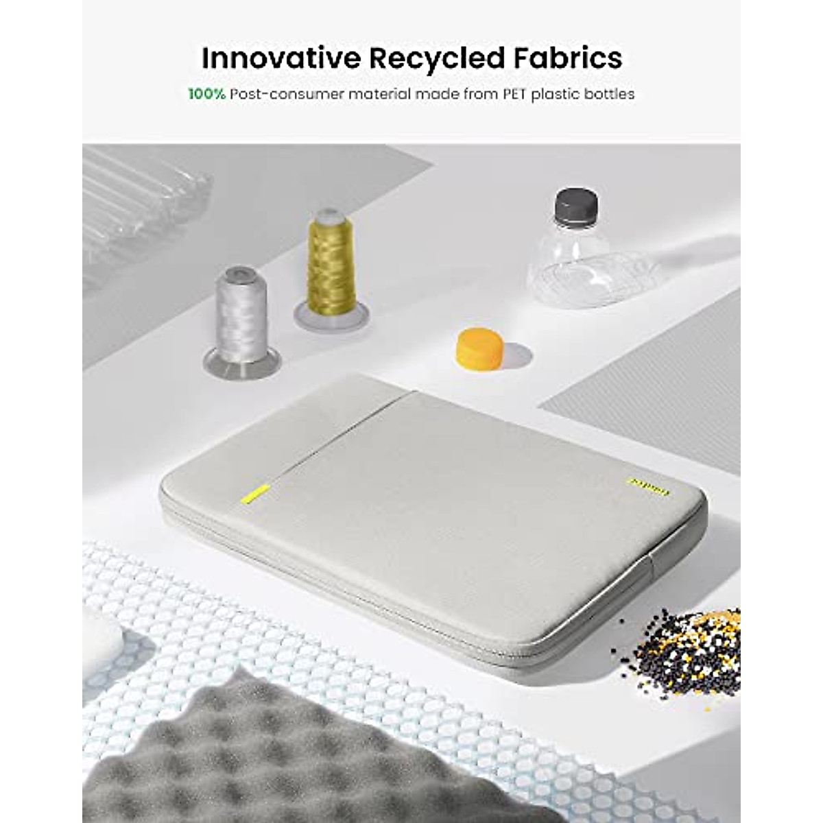 tomtoc 360° Protective Laptop Sleeve for 16 Inch MacBook Pro M1 Pro/Max A2485 A2141 2021-2019, Ultrabook Notebook Bag Case with Accessory Pocket, Shockproof, Water-Resistant, Lightweight, Gray