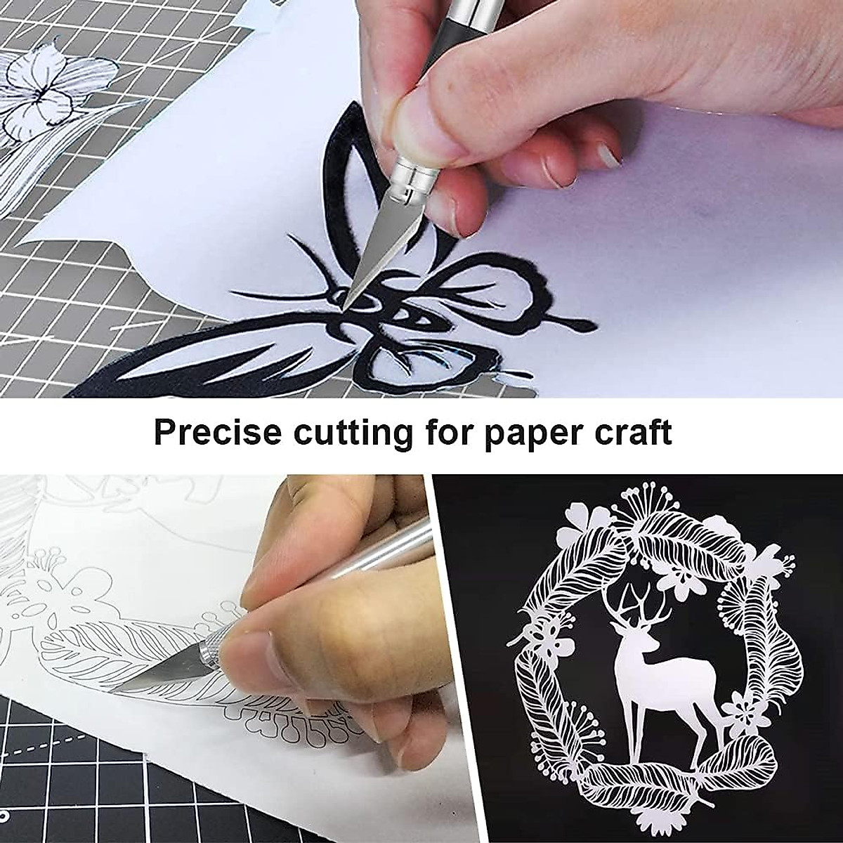 Headley Tools #11 Hobby Knife Blades(Pack of 120),Art Blades Cutting Tool with Storage Case for Craft, Hobby, Scrapbooking, Stencil