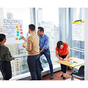 Post-it Super Sticky Easel Pad, 25 x 30 Inches, 30 Sheets/Pad, 4 Pads, Large White Premium Self Stick Flip Chart Paper, Super Sticking Power (559-4)