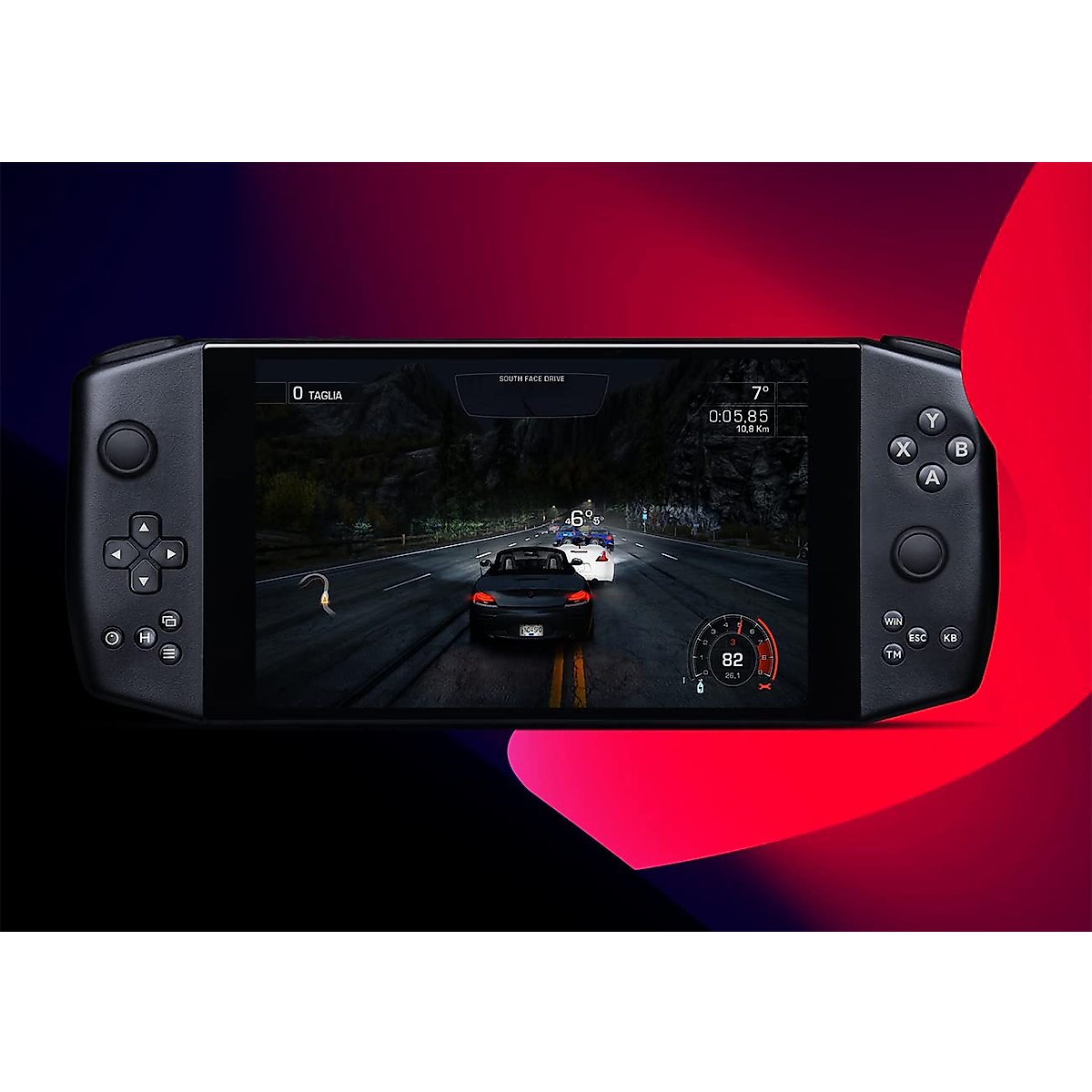 AYA Neo 2021 PRO (4800U-Black Star-1TB M.2 SSD)- 7 Inches Handheld PC Game Console Win 10 Laptop Touch Screen Video Game Console, CPU AMD Ryzen 7 4800U Processor Tablet PC,16GB LPDDR4x 4266 RAM