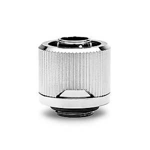 EKWB EK-Quantum Torque STC-10/16 Compression Fitting for Soft Tubing, 10/16mm (3/8" ID, 5/8" OD), Nickel