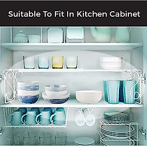 Trenton Gifts Kitchen Storage Sink Shelf Organizer, Expandable Wire Rack, White