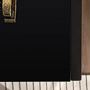 Walker Edison Wright Modern X Leg Glass Top Corner Gaming Desk, 51 Inch, Black