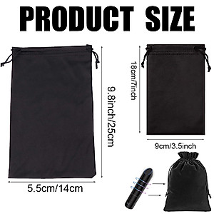 6 Pcs Adult Game Toy Storage Bags, Microfiber Drawstring Gift Bags Pouches Adjustable Toy Organizer Foldable Ditty Underwear Bag Sunglasses Case Home Travel Pouch (6)