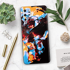 DesignSkinz Liquid Abstract Paint V34 Protective Vinyl Decal Wrap Skin Cover Compatible with The Samsung Galaxy S20 (Screen Trim & Back Glass Skin)