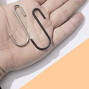 30 Pcs Silver S Hooks,Premium Stainless Steel S Hook for Hanging Kitchenware,Pots,Plants,Pans,Clothes,Cups,Pants,for Towels in Bathroom,Closet,Garden,Storage Organiser,Home Storage Hooks,Utility Hooks