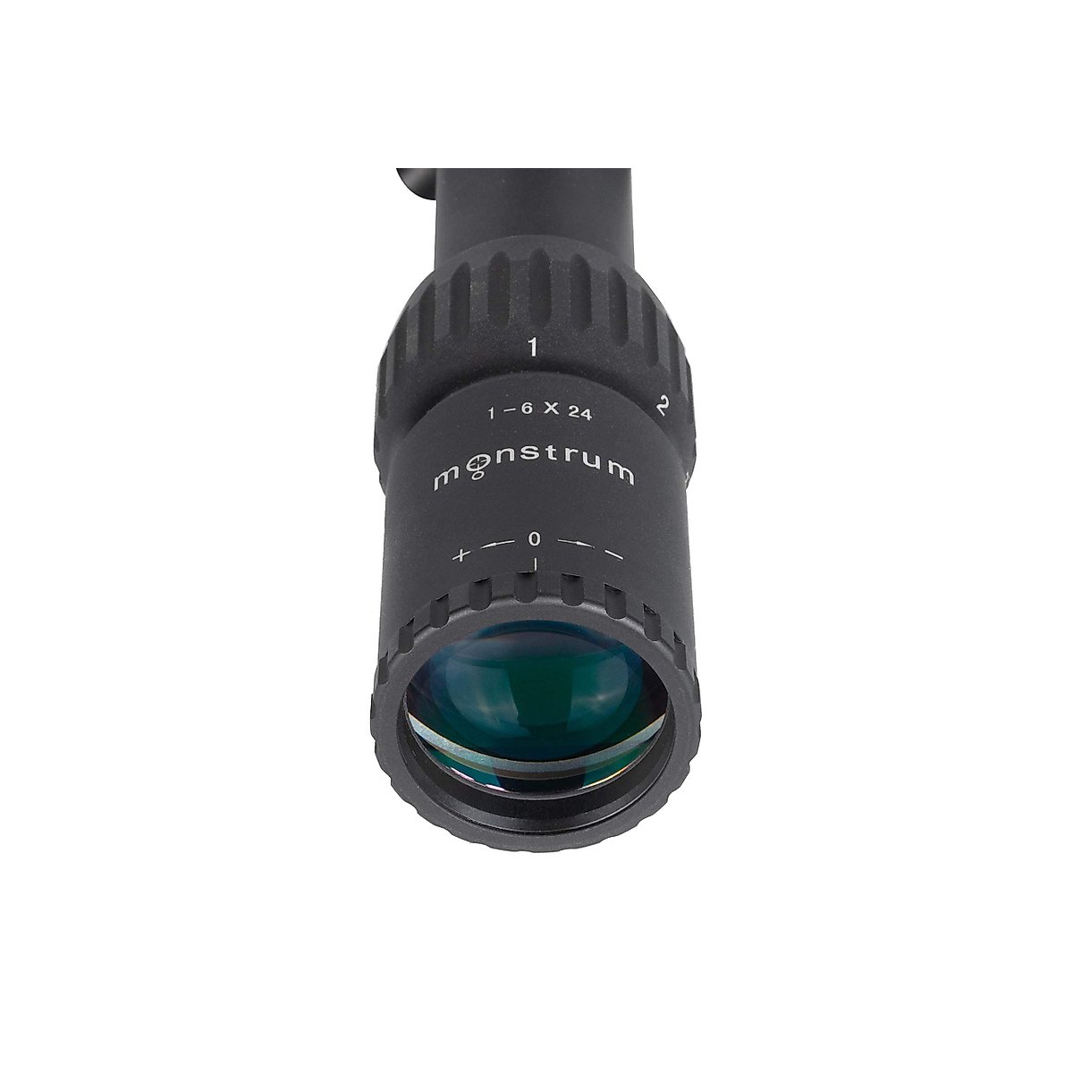 Monstrum G3 1-6x24 First Focal Plane FFP Rifle Scope with MOA Reticle | ZR302 Quick Release Scope Mount | Bundle