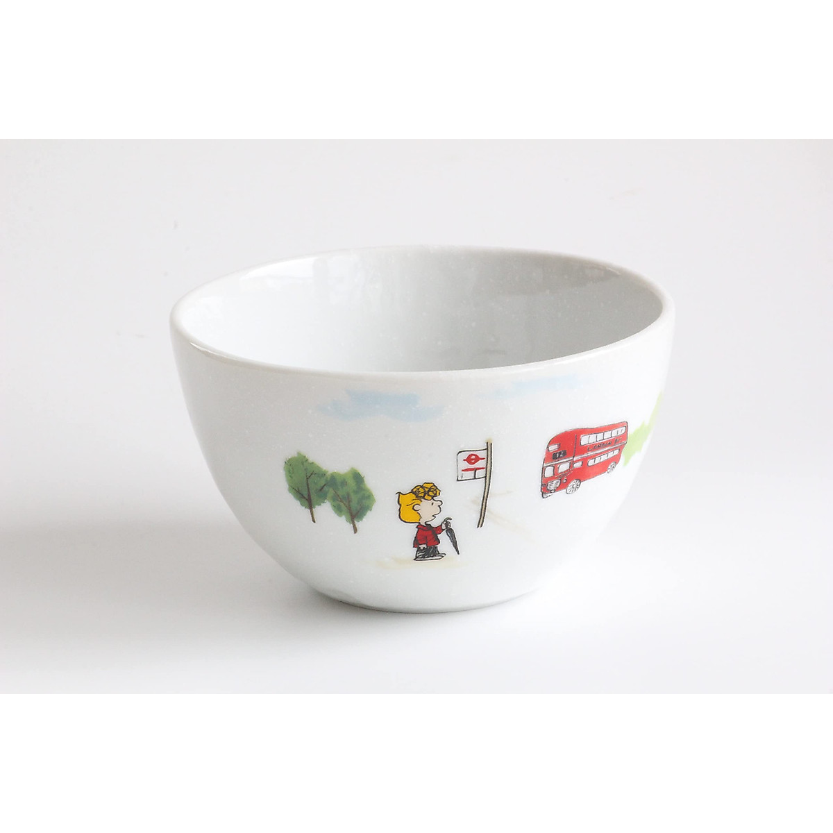 シミズ陶業(Shimizutougyou) London Paris Snoopy Bowl, Set of 2