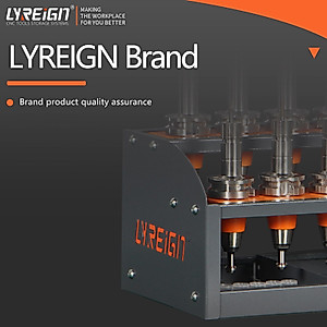 LYREIGN BT40 CNC Tool Rack, CAT40 CNC Tool Holder Keeper on Desktop Placed for CNC Machine Equipment, CNC Tool Storage System for Warehouses Machining Centers