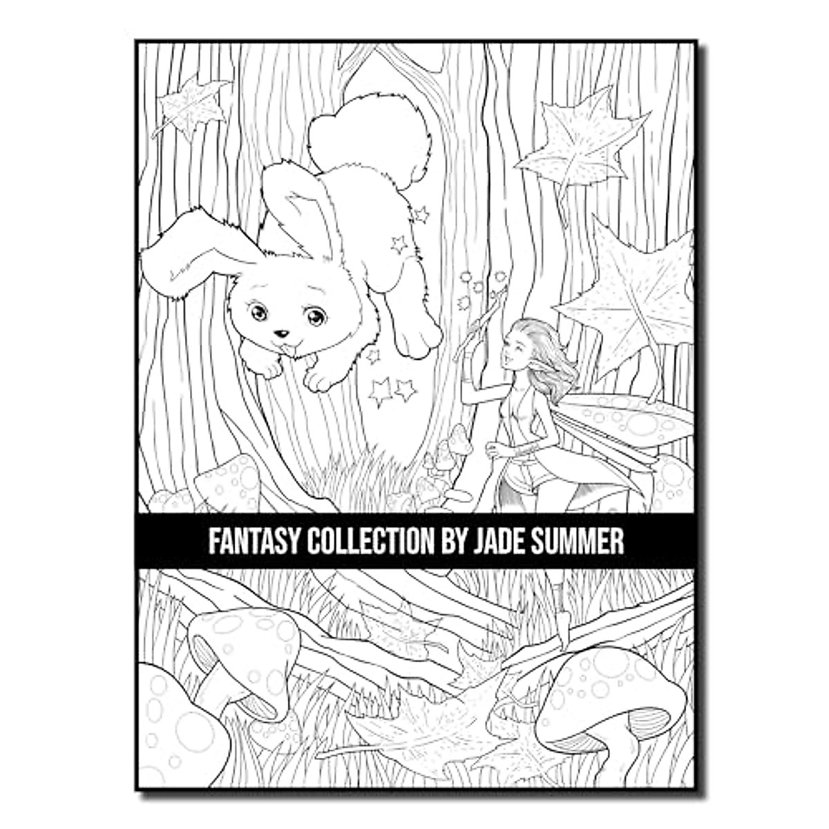Fantasy Collection: An Adult Coloring Book with 100+ Incredible Coloring Pages of Mermaids, Fairies, Vampires, Dragons, and More!