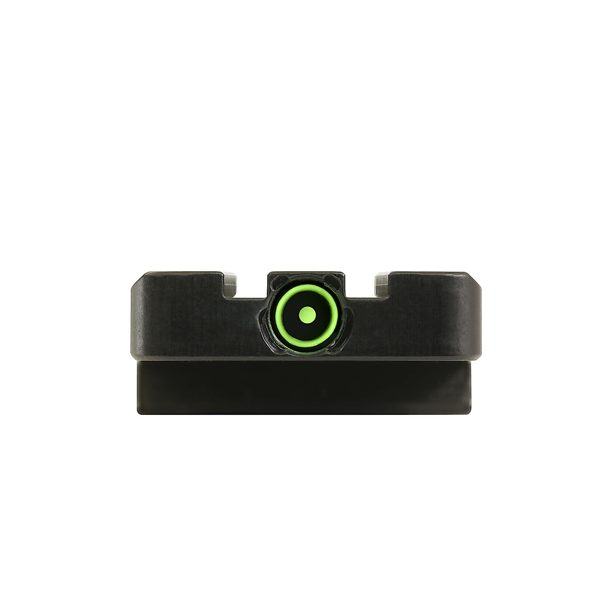 MEPRO FT Bullseye Rear, Fiber Optic and tritium Micro Micro red dot Night Sight Compatible with Glock 17 Glock 43x and More (Except MOS),Green