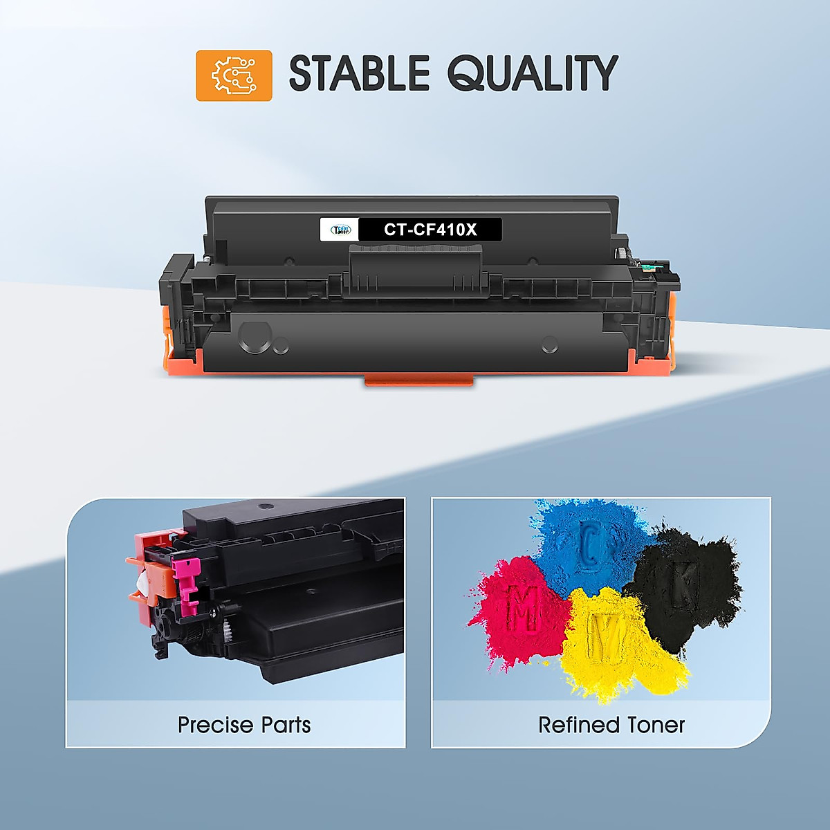 Cool Toner 4PK Compatible for HP 410X 410A CF410X CF410A M477FDW Toner Cartridge for HP Laserjet Pro MFP M477fdw M477fnw M477fdn Pro M452dn M452dw M452nw Toner Ink Printer - Black Cyan Yellow Magenta