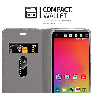 Cadorabo Book Case Compatible with LG V20 in Light Grey Brown - with Magnetic Closure, Stand Function and Card Slot - Wallet Etui Cover Pouch PU Leather Flip