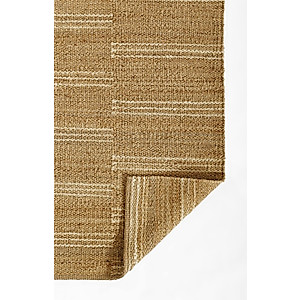 Erin Gates Crescent Striped 2' x 3' Area Rugs with Natural CRESCCRE-1NAT2030
