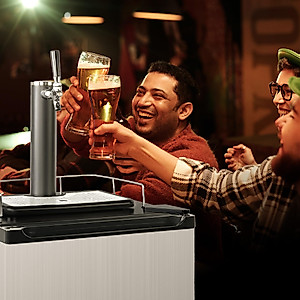 Clarfey Keg Dispenser,Draft Beer Dispenser, Full Size Keg Refrigerator