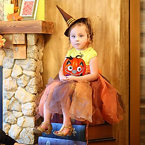 Supla 30 Kits Halloween Funny Face Pumpkin Decorating Craft Kits Decorates 30 Pumpkins Foam Jack-O'-Lantern Self-Adhesive Glitter Halloween Stickers for Kids Pumpkins Art Project Classroom Activity