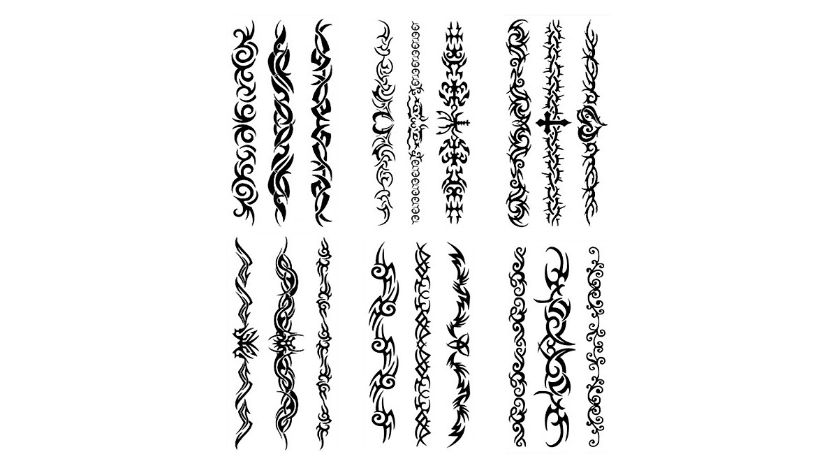 Yesallwas Tribal Temporary Tattoos - Stylish Body Art