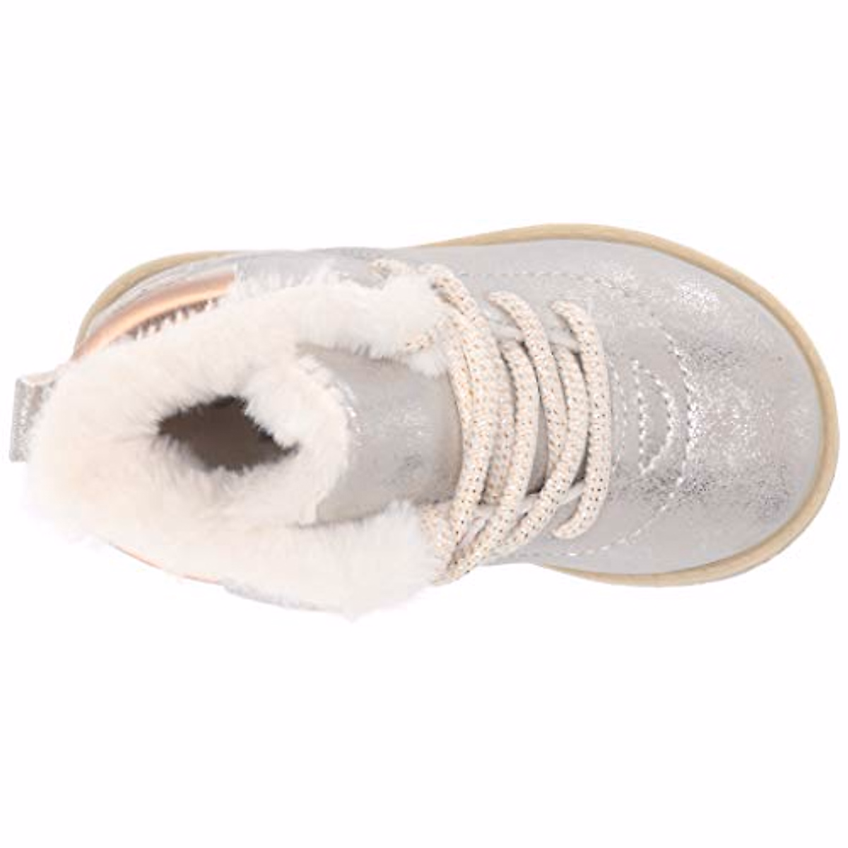 OshKosh B'Gosh girls Fashion Boot, Ivory, 4 Toddler US