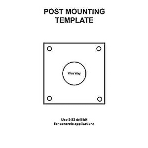 Solus S349-BK Black Pier Mount Adapter for 3" Post Lighting Fixtures