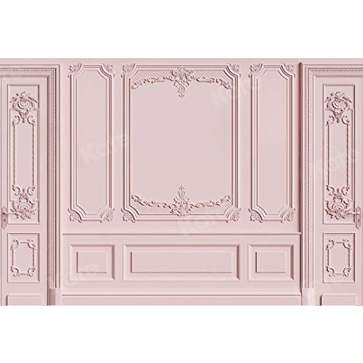 Kate 7×5ft Light Pink Empty Room Photo Backdrop Classic Interior Wedding Photography Background Photo Studio Props for Photographers