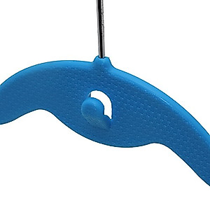 BriaUSA Cascade Hangers Blue Steel Swivel Hooks -Slim, Sturdy Saves You Extra Space - Box of 20