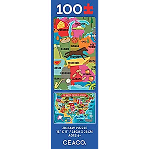 Ceaco - USA Map - 100 Piece Jigsaw Puzzle