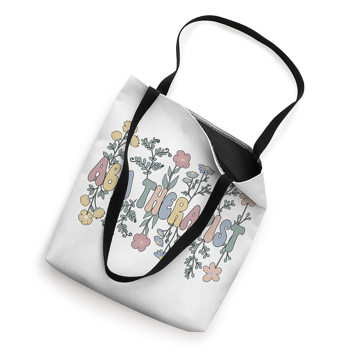 Groovy Applied Behavior Analysis Therapy Flowers Tote Bag