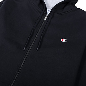 Champion Big and Tall Zip Hoodies for Men – Men’s Heavyweight Zip Hoodie Jacket Black