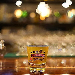 Mokoart Its My Birthday Shot Glass- Happy Birthday Gifts for Women, 21st Birthday Gifts for Her, for Bachelorette Parties, Gag Gift for Women, Gift Idea for Her