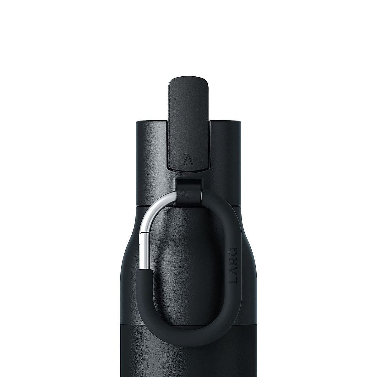 LARQ Bottle Filtered - Insulated Stainless Steel Water Bottle BPA Free with Nano Zero Technology and Long-Lasting Filters, Obsidian Black, 17oz