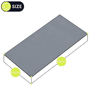 Gelid Solutions GP-Extreme 12W-Thermal Pad 80x40x2.0 (2pcs) Excellent Heat Conduction, Ideal Gap Filler. Easy Installation. 80x40x2.0 (2pcs)