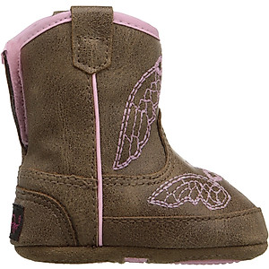 M&F Western Kids Baby Girl's Baby Bucker Gracie (Infant/Toddler) Brown/Pink 3 Infant M