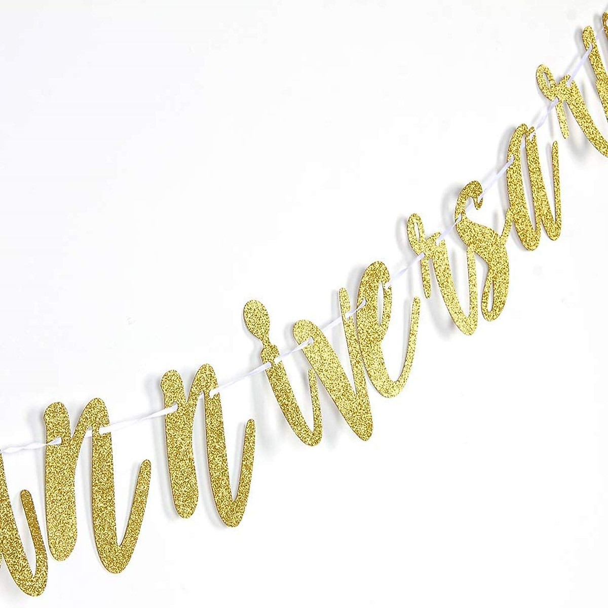 AonBon Happy 40th Anniversary Banner, for 40th Anniversary Party Decoration, 40th Wedding Anniversary Party Decoration Photo Props