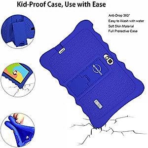 Kids Tablet 7 Inch with Case Included, Tablet for Kids 2-5, 32 GB Storage, Pre-Installed Learning Apps, Parent Control, Blue