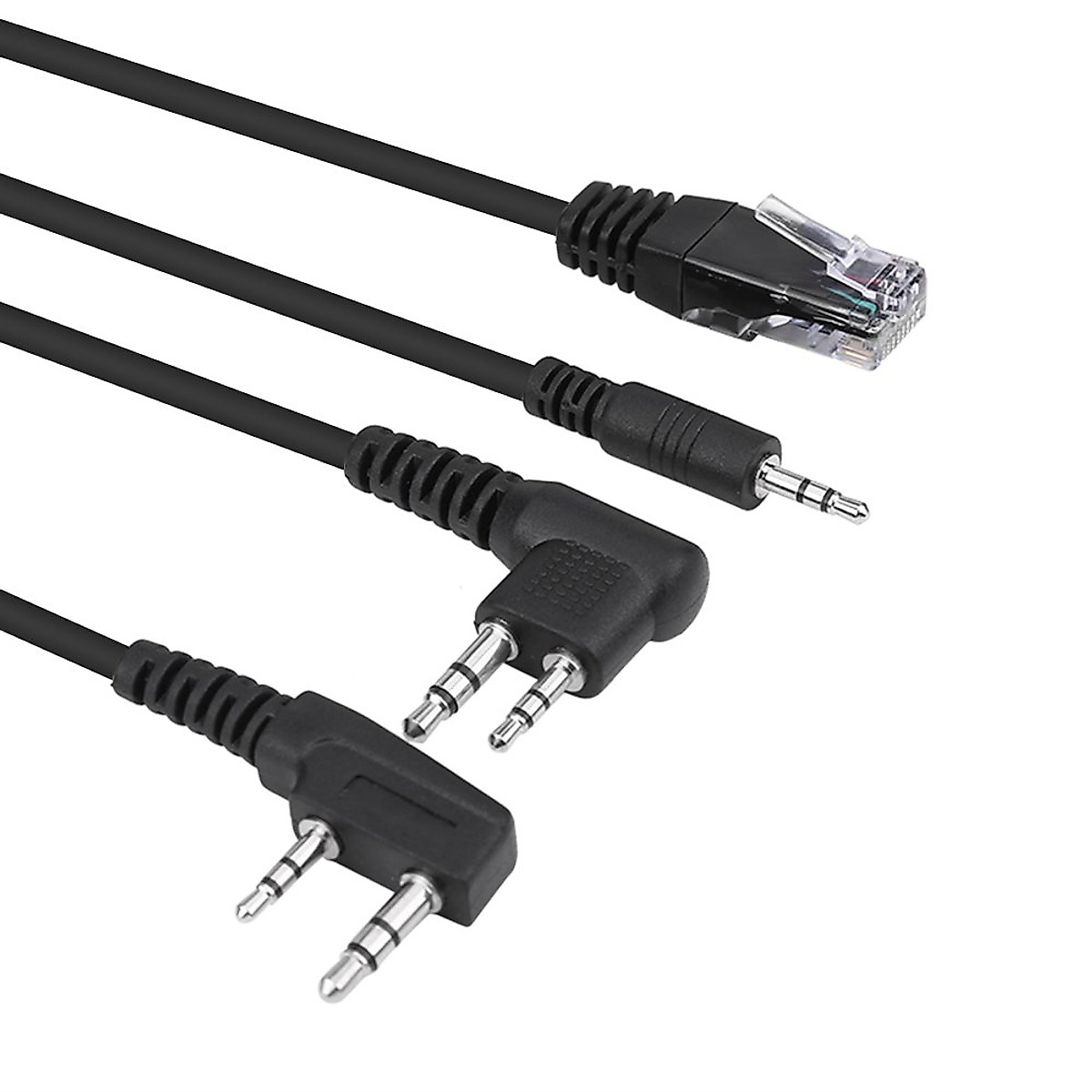 Tosuny 8 in 1 USB Programming Cable, Genuine USB Programming Cable with 8pcs Different Connectors for Kenwood/ for QuanShengcn/ for Tyt/for Motorola Radio, Compatible with Multiple Radios