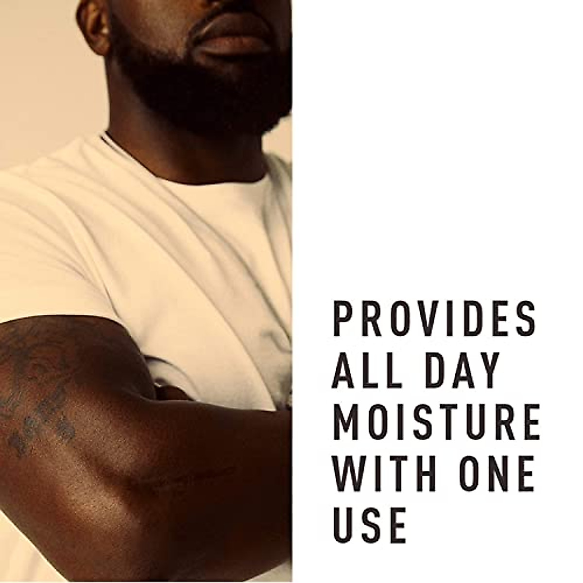 Bevel All Day Body Lotion for Men with Shea Butter and Argan Oil, Lightweight Formula Softens and Smoothes Skin, 16 Oz (Packaging May Vary)