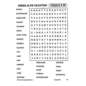 Large Print Word-Finds Puzzle Book-Word Search